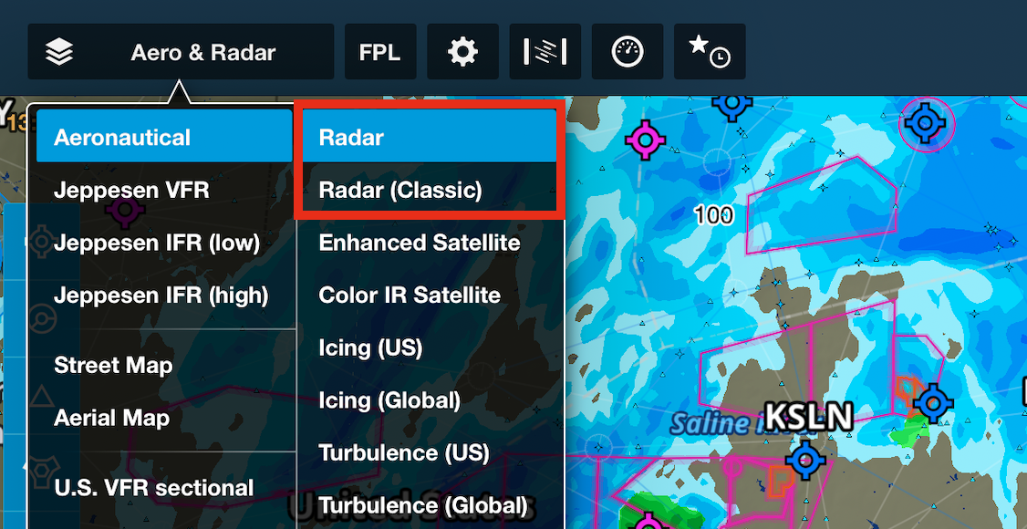 How does the Radar map layer compare to the Radar (Classic) map layer ...