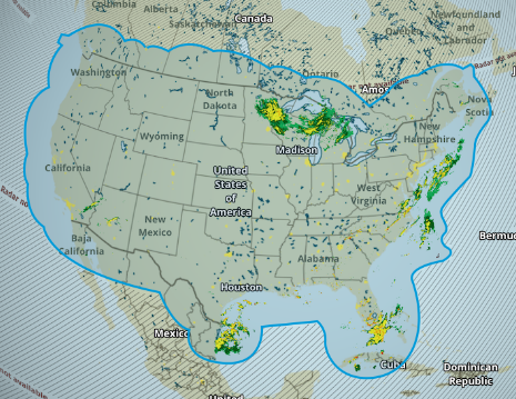 What is the extent of radar coverage provided by XM? – ForeFlight Support