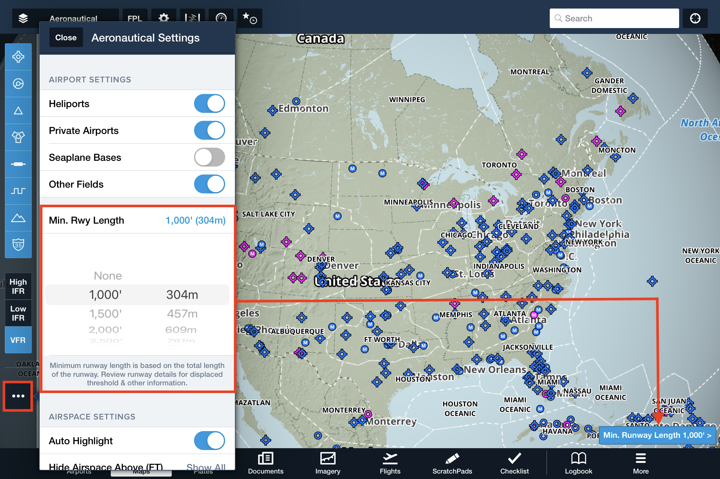 What could cause an airport to not appear on the map? – ForeFlight Support