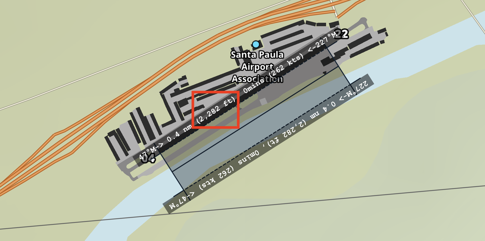 How can the distance between points be measured on the map in ...