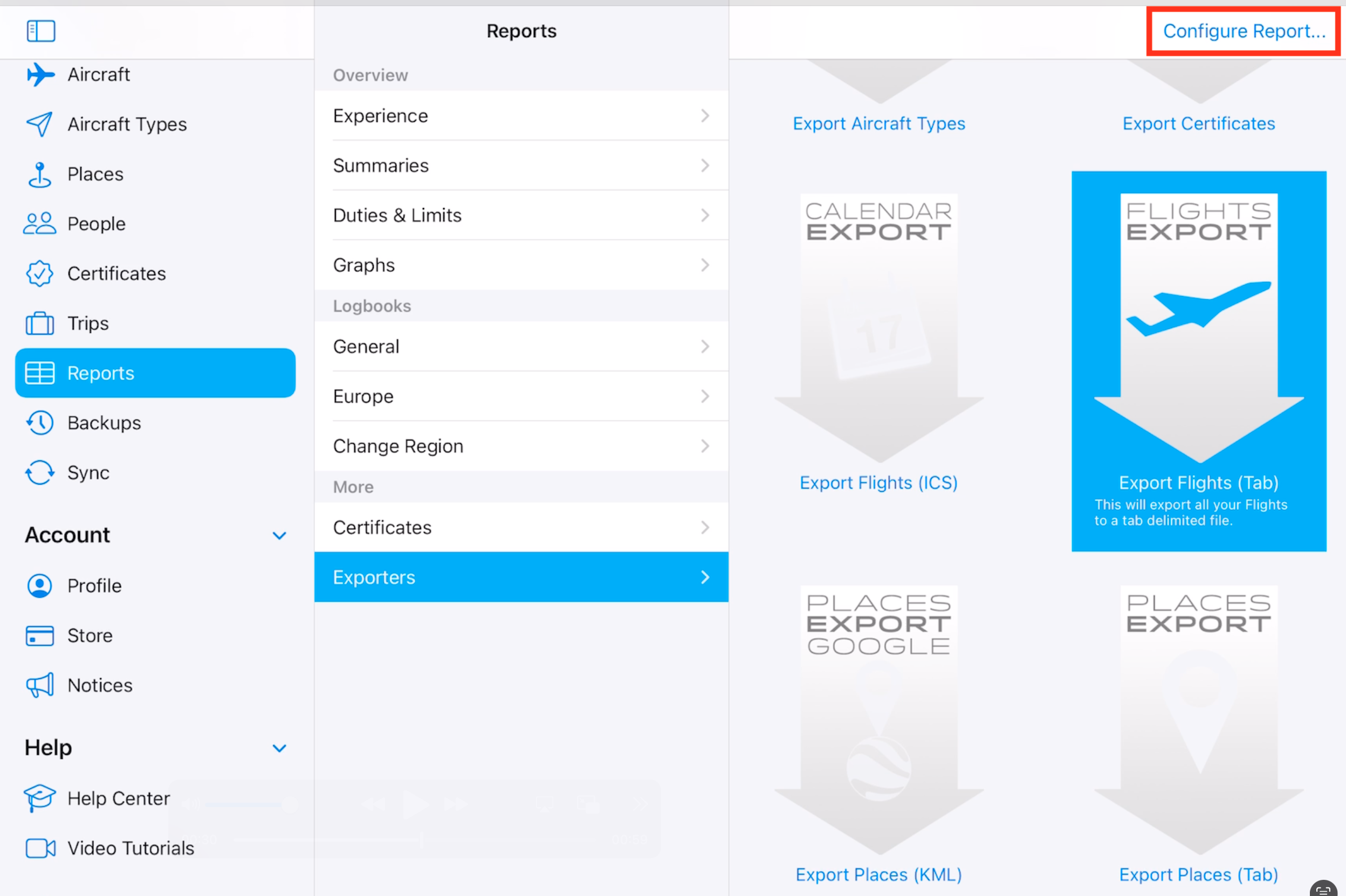 How can a LogTen logbook be imported into ForeFlight Logbook on an iPad ...