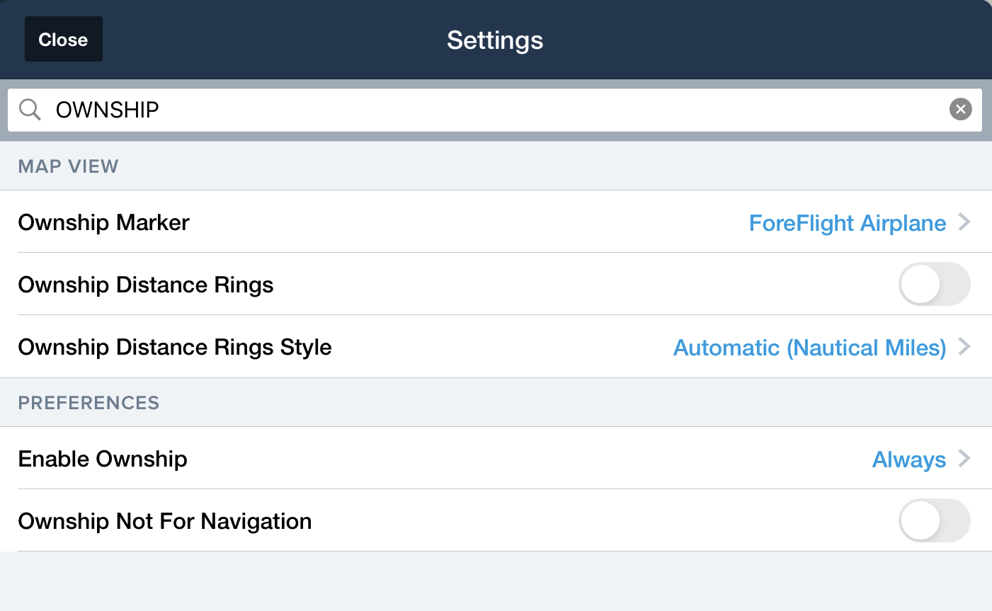 What does "ownship" mean in ForeFlight Mobile? – ForeFlight Support