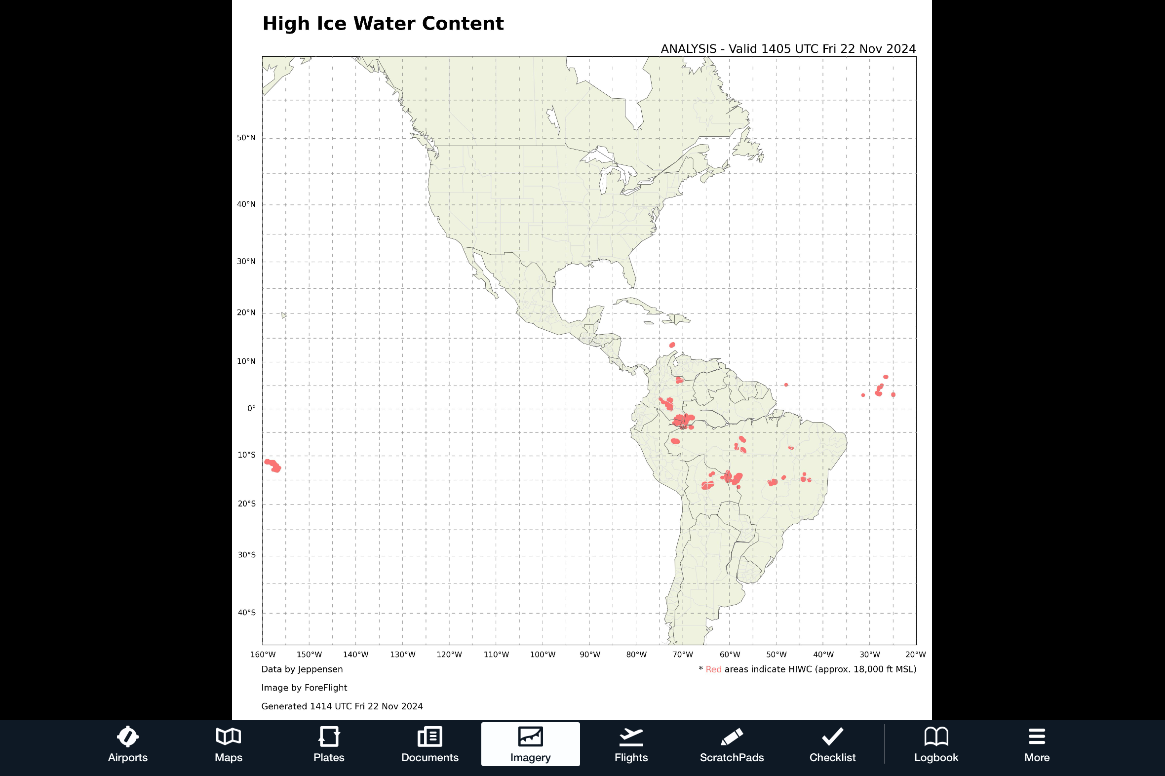 What are High Ice Water Content (HIWC) charts? – ForeFlight Support