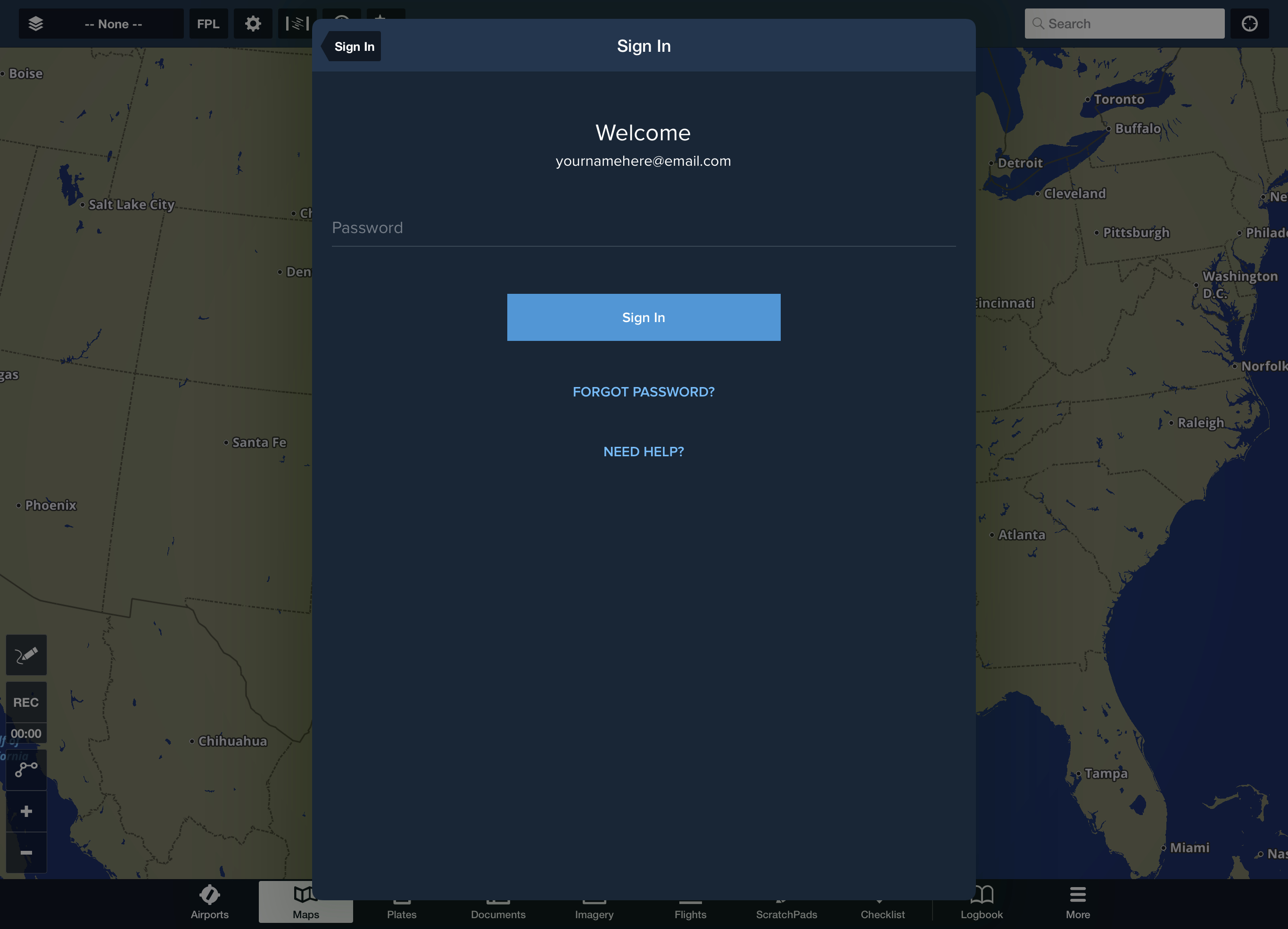 How Do I Sign Into My ForeFlight Mobile Account ForeFlight Support